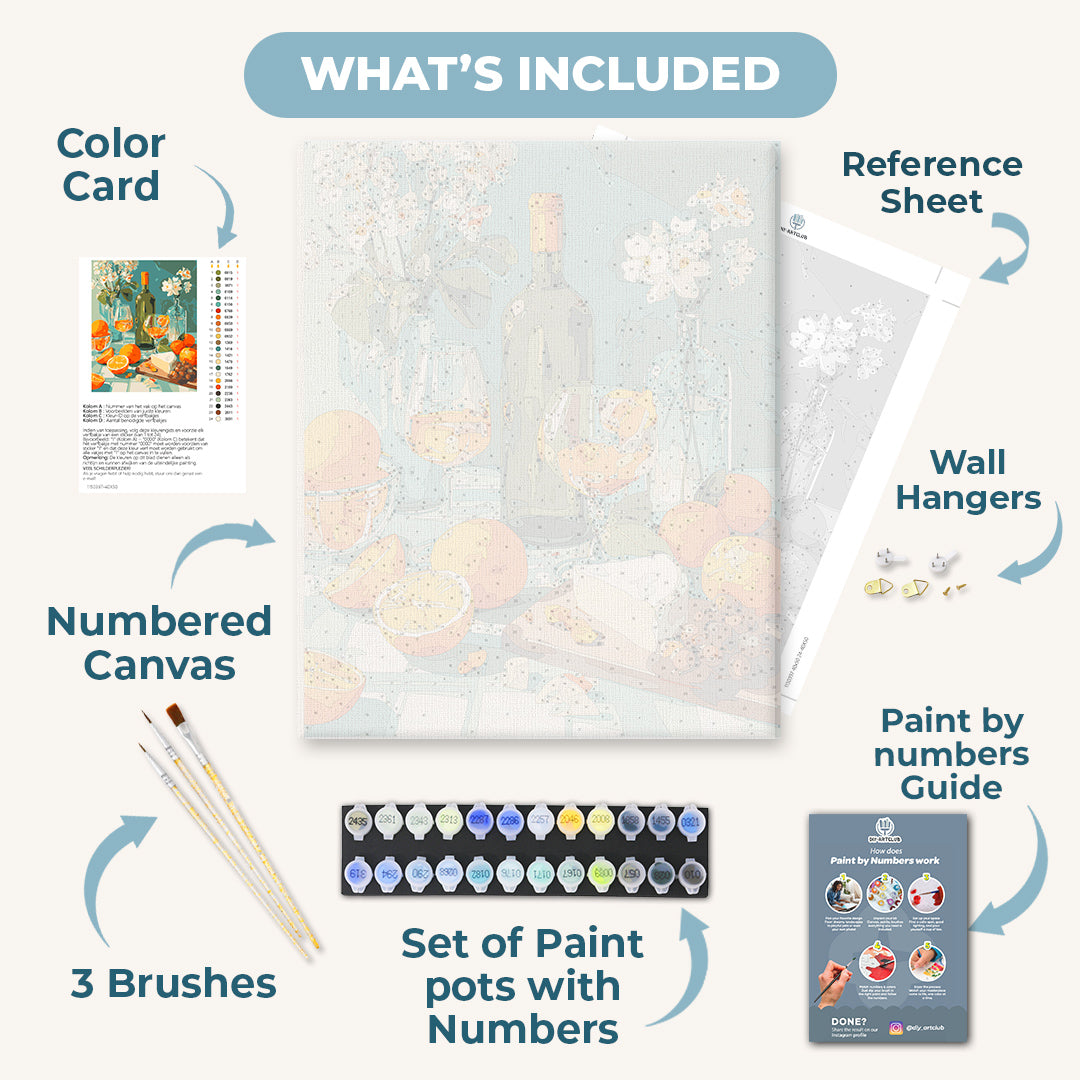 Golden slices | Paint by Number