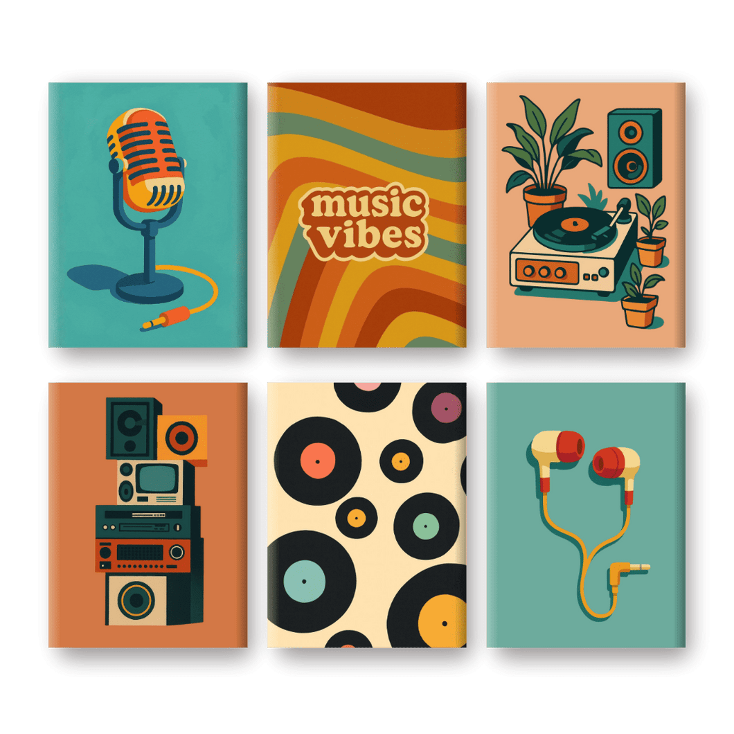 6 Mini Paintings Music Set Paint by numbers