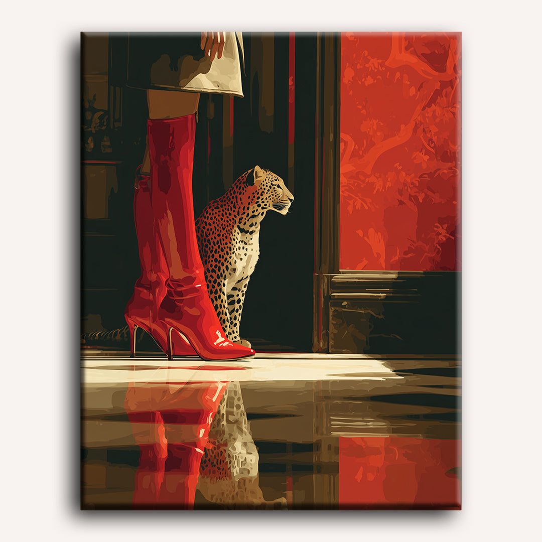 In the Red room | Paint by Number